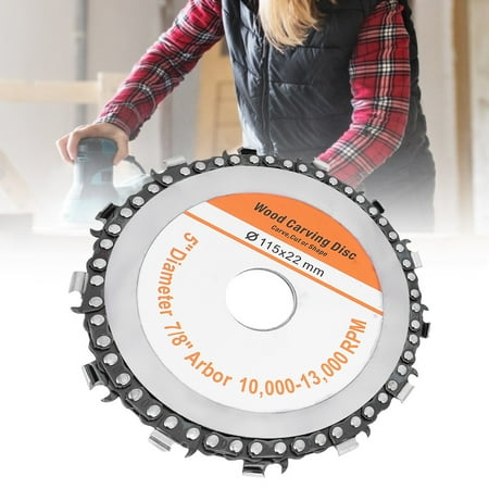 Chain Saw Disc,4.5 Inch Angle Grinder Saw Disc Wood Carving Disc High ...