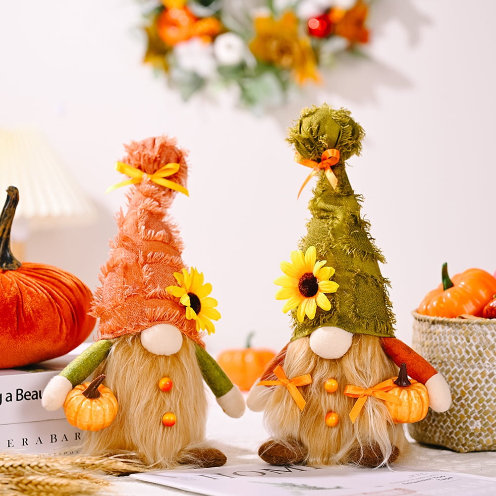Fall Plush Gnomes Handmade Christmas Fall Thanksgiving Decorations ...