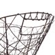 Mainstays Decorative Oval Bronze Wire Basket with Cutout Handles. 15.94 ...