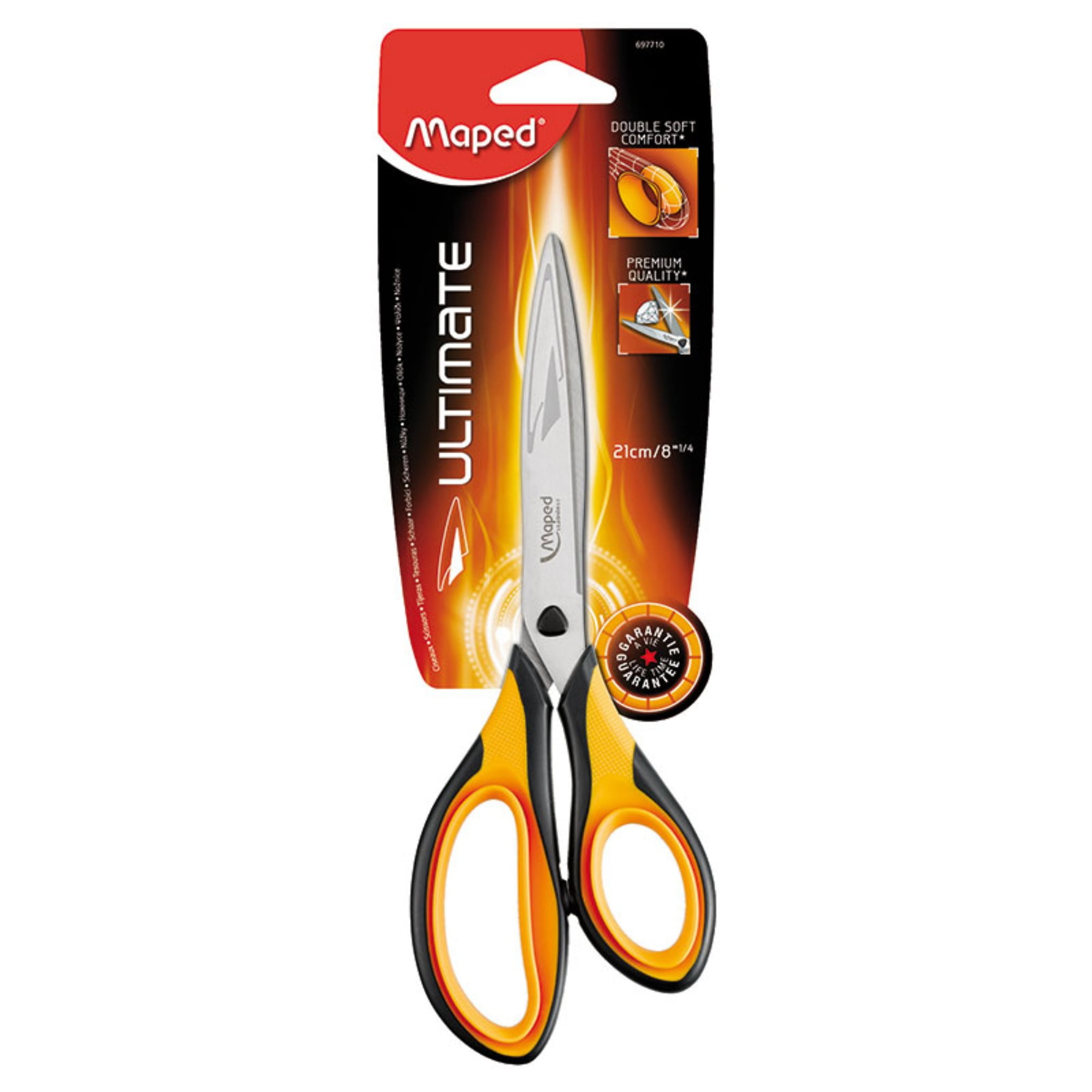 Maped 8 1/4" Ultimate Asymmetrical Scissors - Walmart.com