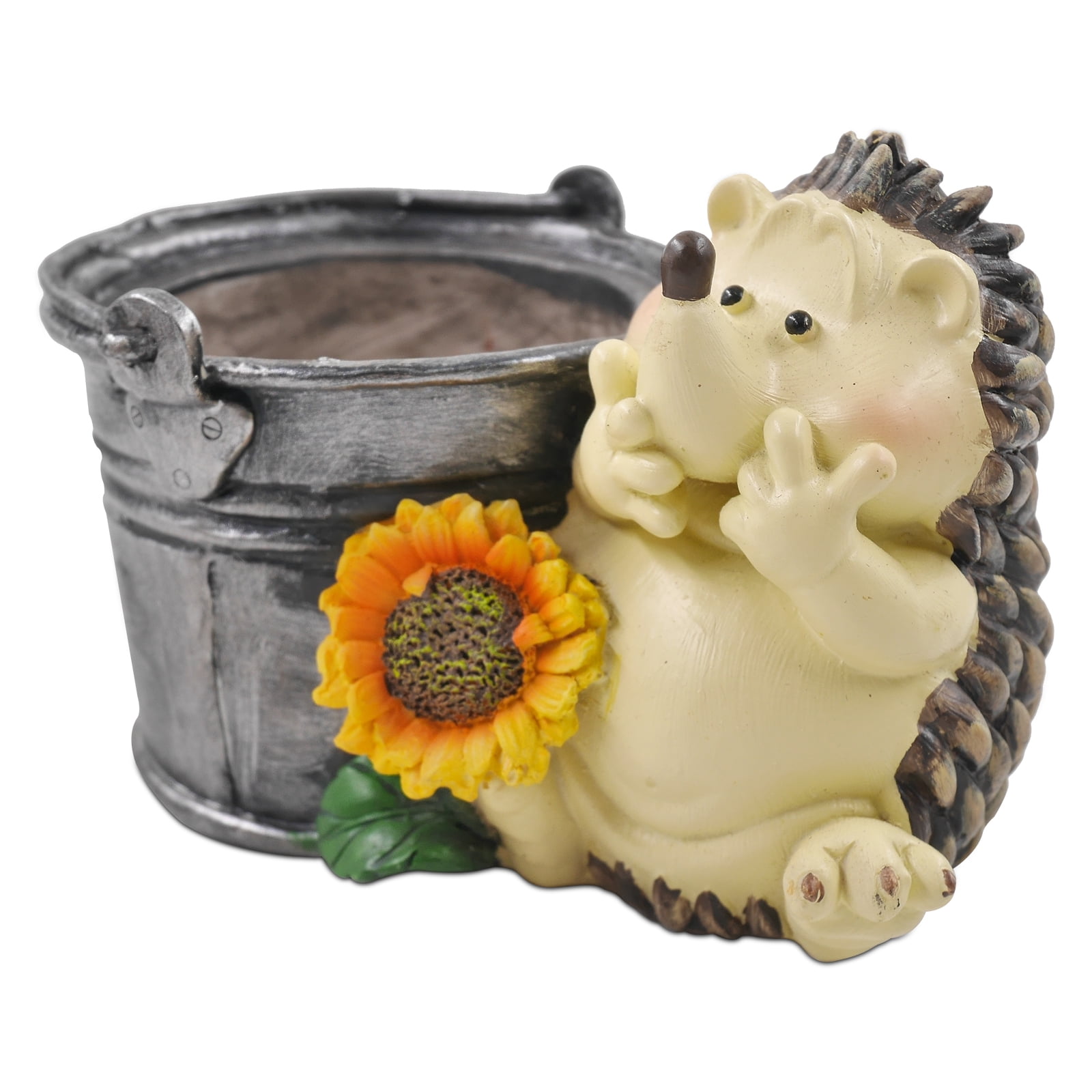 3'' Deep Animal Planter Pots for Succulent Cacti, Hedgehog Planter for ...