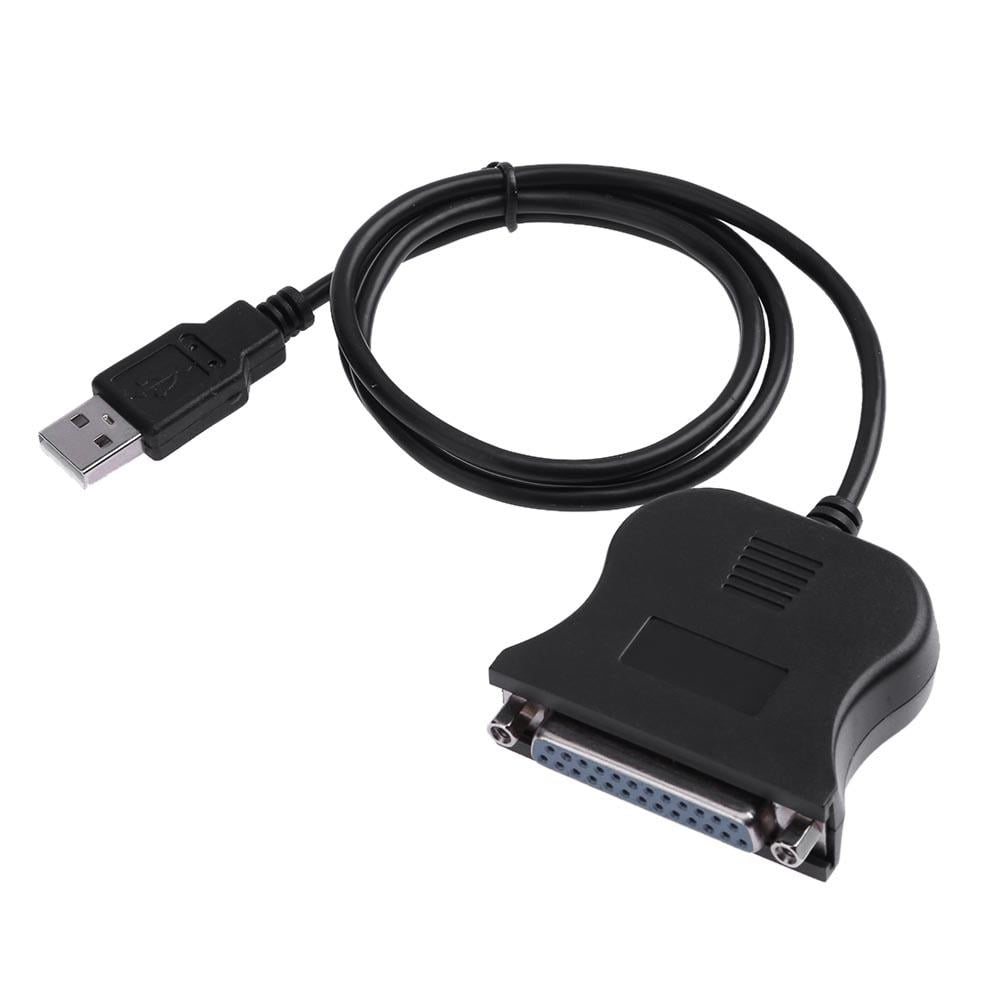 USB 2.0 A 25 Pines DB25 Puerto Paralelo Impresora Cable Adaptador ...