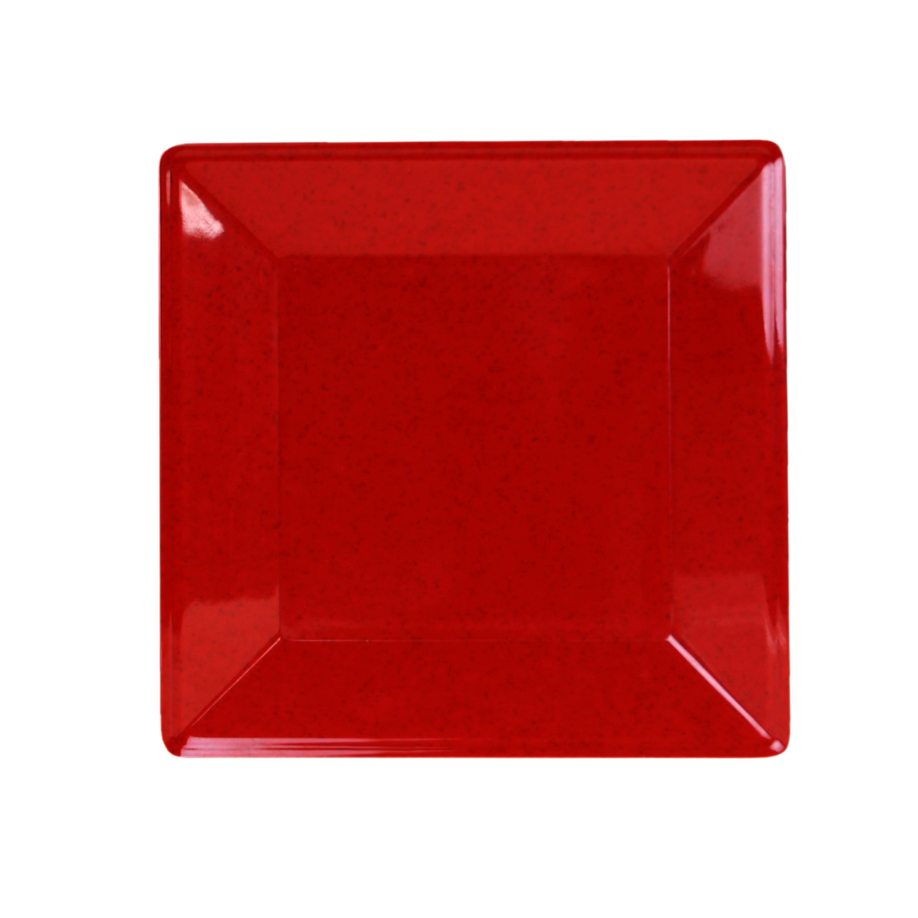 Excellante Passion Red Melamine Dinnerware Collection 10.25 X 10.25 ...