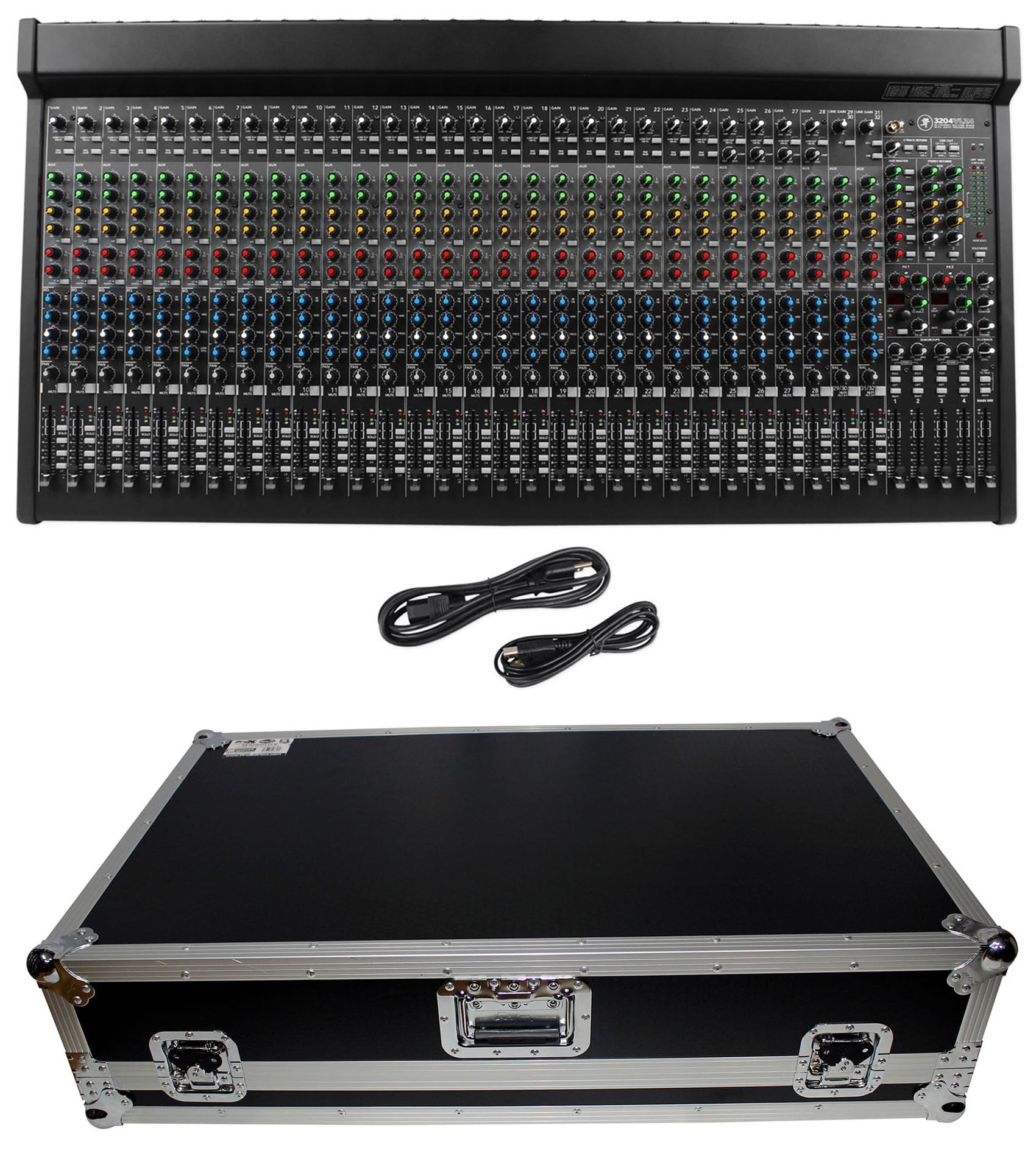 Mackie 3204VLZ4 32-channel 4-Bus FX Mixer w/ USB 3204-VLZ4+Road Case w ...