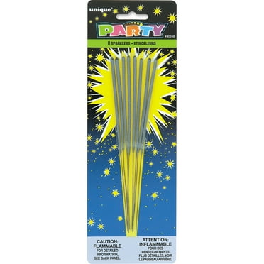 72pc Gold Party Sparklers, 7.5in, 12 boxes of 6 Sparklers - Walmart.com