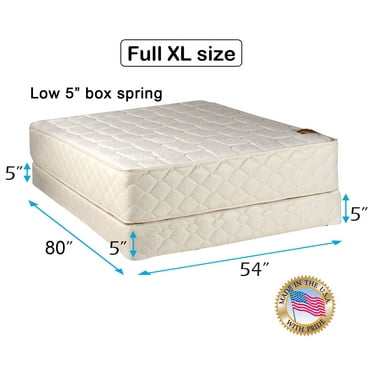 "Dream Solutions Legacy Medium Firm Full Size (54""x75""x7"") Innerspring Mattress and Box ...
