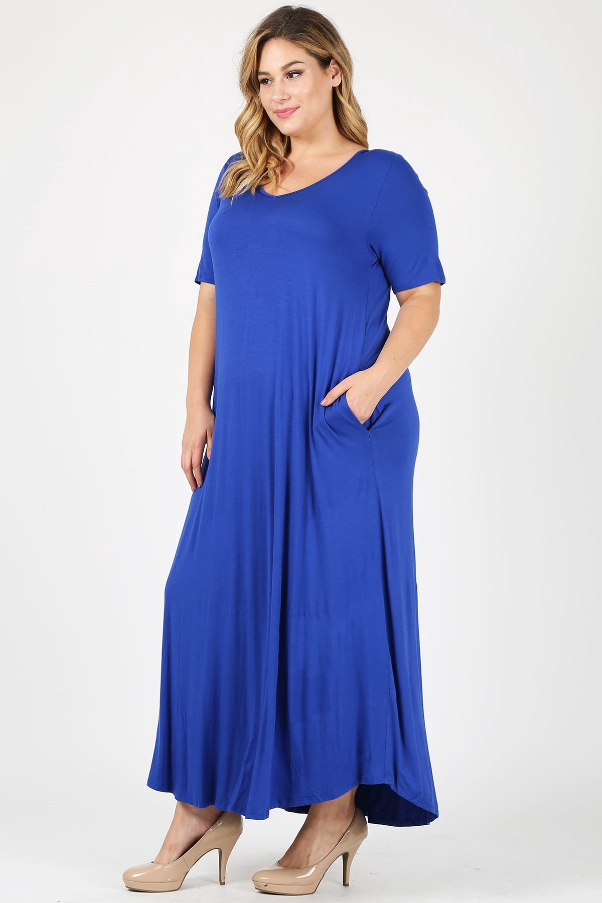 Sweet Lindsey Women Plus Size Maxi Dress With Side Pockets Long Plus Sweet Lindsey Women Plus Size Maxi Dress With Side Pockets Long Plus