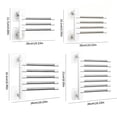 Agiufgs Towel Rack Stainless Steel No Drill, 180° Swivel Arms with Rust ...