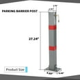 CROSSDESIGN Folding Parking Barrier Lockable Car Bollard Driveway Car ...