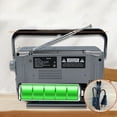 EcoNest Portable AM/FM Radio With Speakers Compact Battery Powered ...
