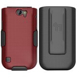 Case with Clip for Nokia 2720 V Flip Phone, Nakedcellphone [Red] Snap ...