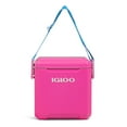 Igloo 11 QT Tag-A-Long Too Cooler Fuchsia Pink with Adjustable Shoulder ...