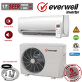 Everwell® 18000 BTU 17 SEER2 Mini Split Air Conditioner Inverter ...