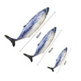 Simulated Sea Fish Plush Toy Mackerel Pike Tuna Salmon Plushie Stuffed ...