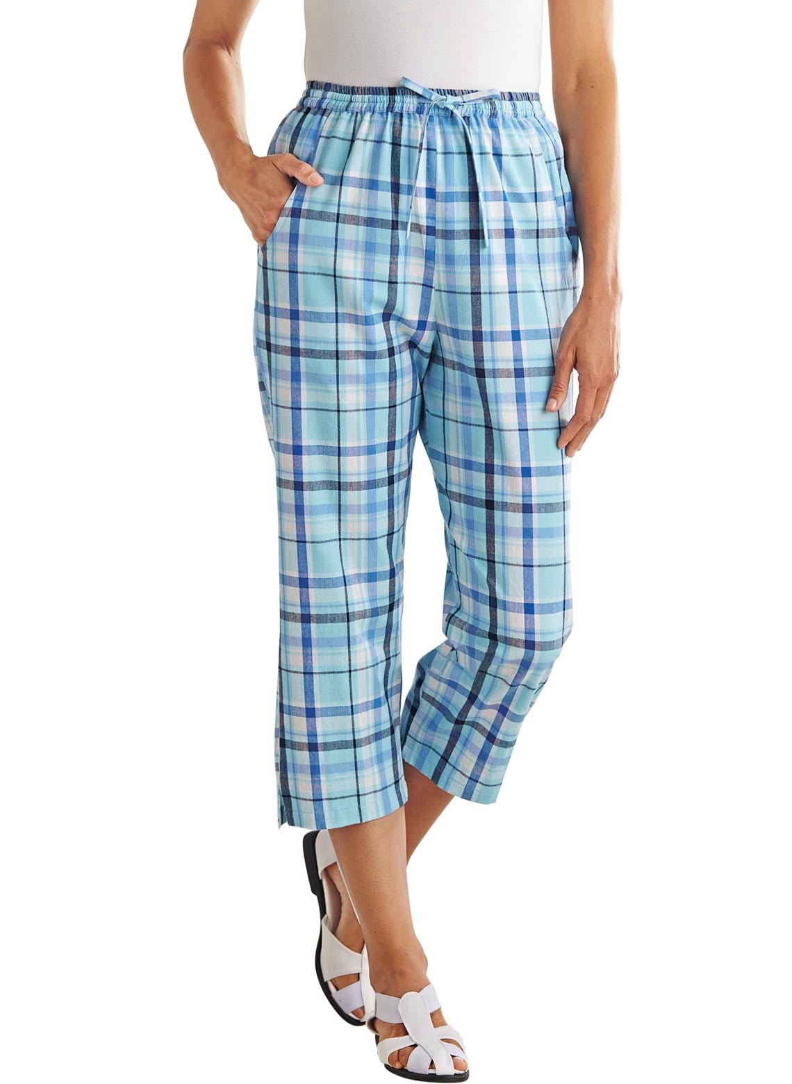 Plaid Capris - Walmart.com