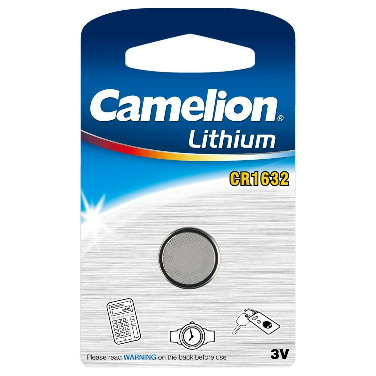Camelion CR1632 3V 120mAh Lithium Button Cell 1pk - Walmart.com