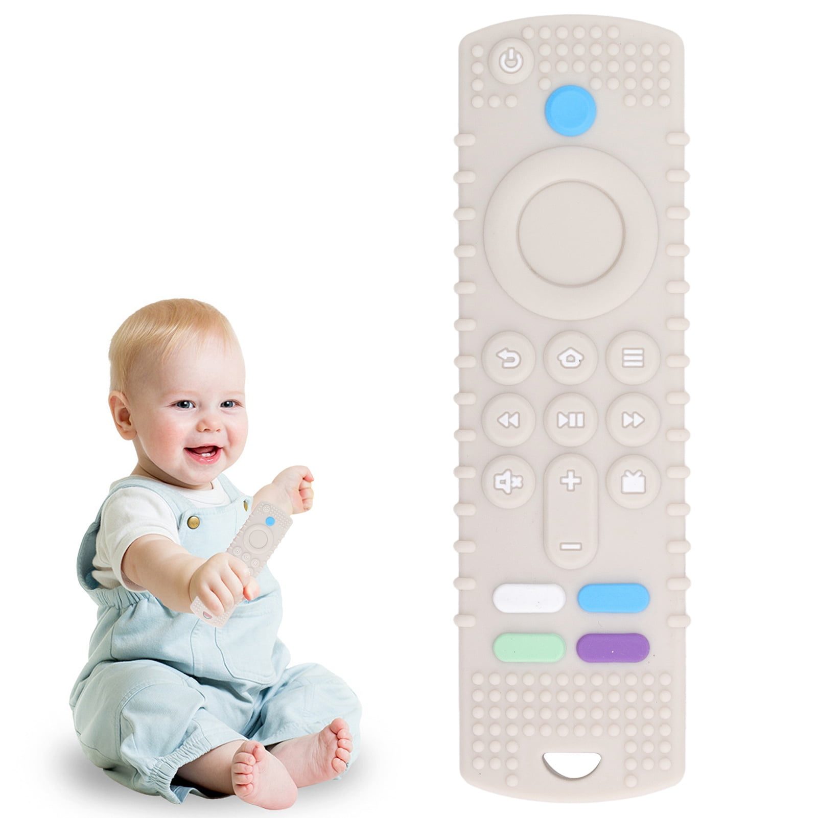 Remote Control Baby High Simulation Various Buttons Gum Massage Soft ...