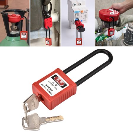 Qiilu Industrial Safety Padlock Long Insulated Beam Lockout Tag Out ...