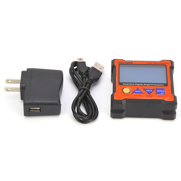 DXL360S Digital Protractor High Accuracy Single/Double Axes LCD Display ...