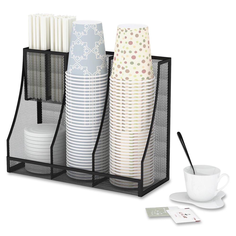 Genuine Joe 4-compartment Cup Holder - 4 / Carton - Black (39409ct ...