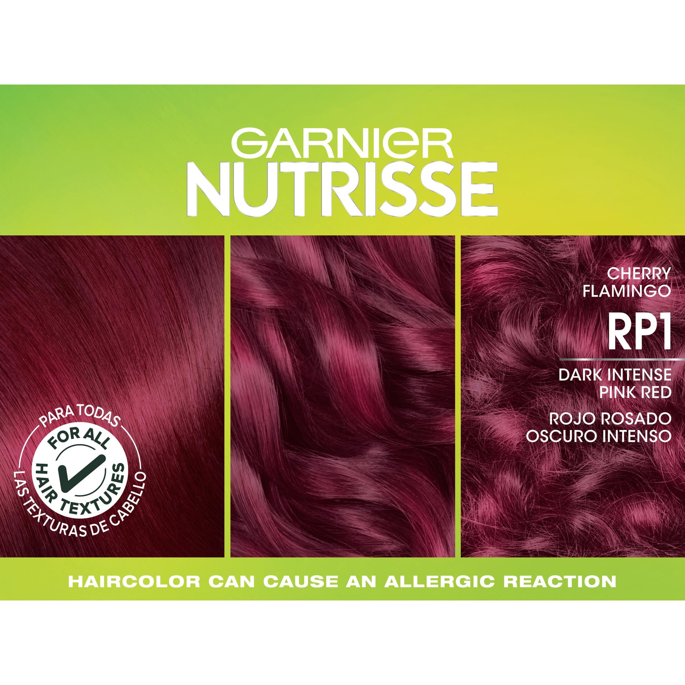 Garnier Nutrisse At Home Hair Coloring Tool Kit, RP1 Cherry Flamingo ...