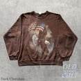 Bald Eagle Vintage Sweatshirt American Flag Moon Crewneck, Retro 90s ...