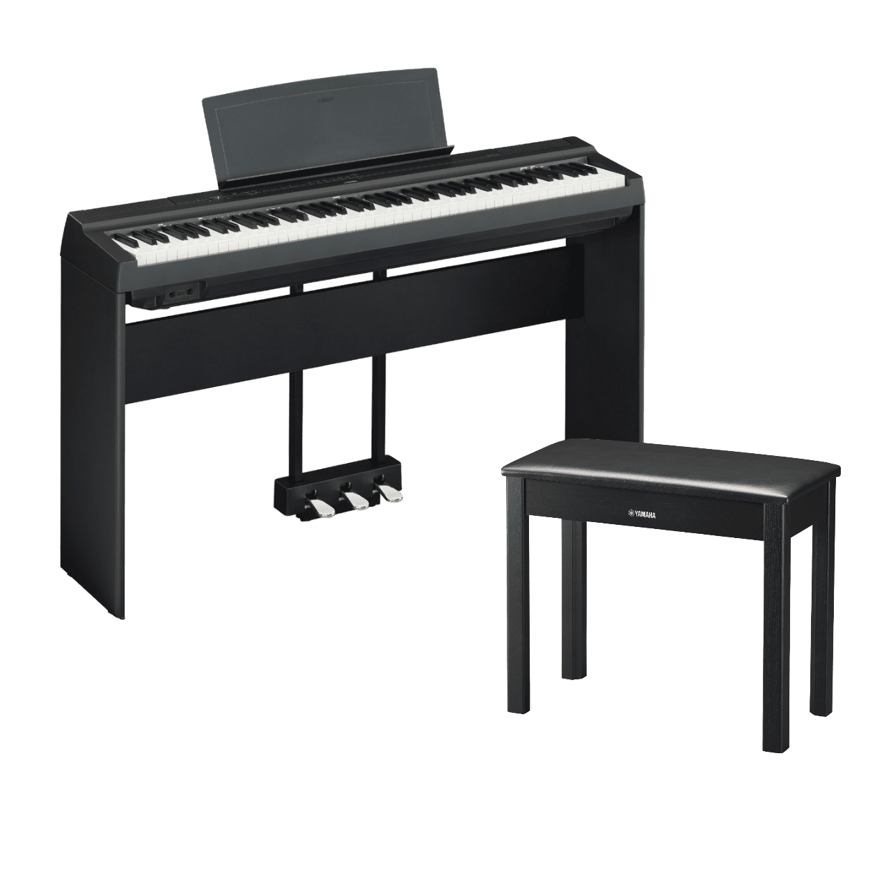 PIANO DIGITAL YAMAHA P125 PAQUETE COMPLETO BASE PEDAL Y BANCO ...