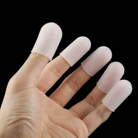 Silicone Finger Protector, 5Pcs Fingertip Protector Silicone Finger ...