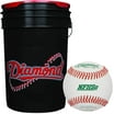 Diamond 6-Gallon Ball Bucket with 30 USSSA DOL-1 Baseballs - Walmart.com