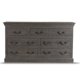 Taran Designs Baker 7-drawer Solid Wood Dresser in Dark Brown - Walmart.com