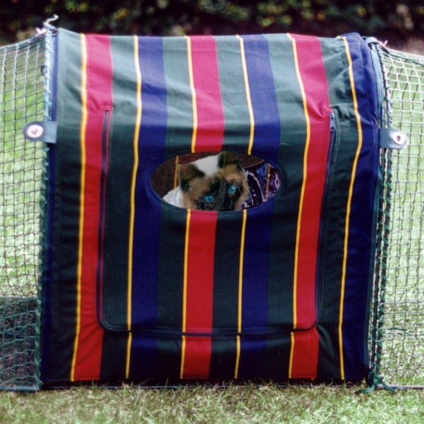 Kittywalk Clubhouse Cat Cage, Striped, 24" x 18" x 24" - Walmart.com