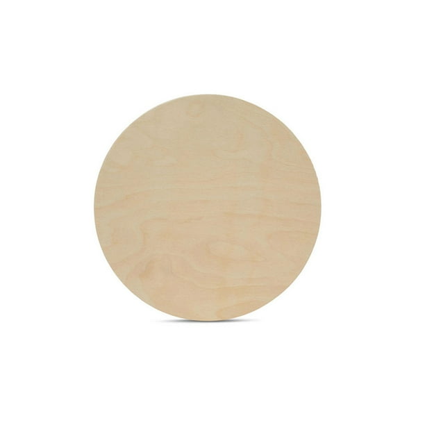 Wood Circle Disc 7 inch Diameter, 1/2 inch Thick, Birch Plywood, Pack ...