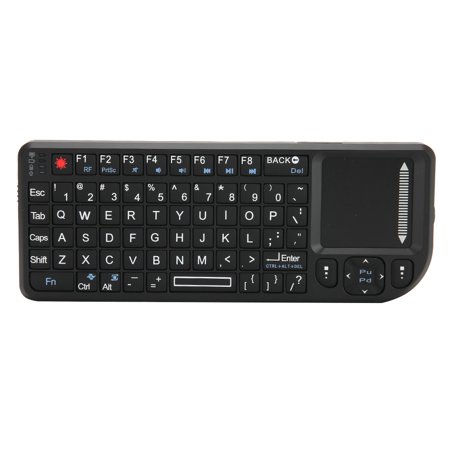 Night Mode Wireless Mini Full Keyboard, Black 2.4G Wireless Keyboard ...