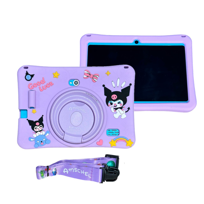 Tablet Para Niños 7" Amschel K98 16GB Case Kuromi Morado | Walmart en línea