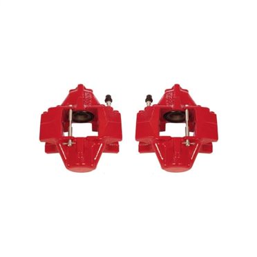 Power Stop S5422 Red Powder-Coated Performance Calipers -Front ...