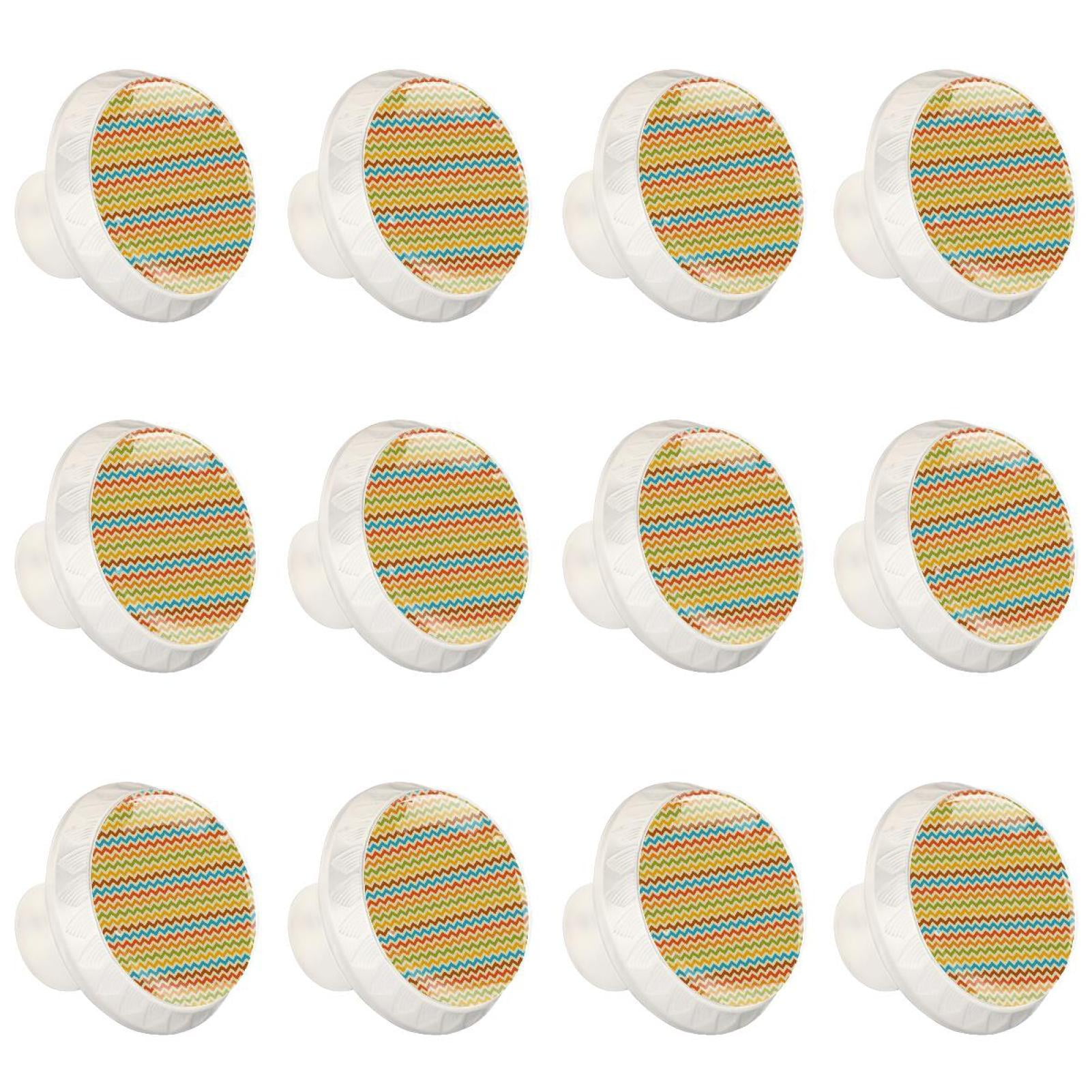 12 Pcs Colorful Wavy Stripe Knobs for Kitchen Cabinet Cupboard Dresser ...