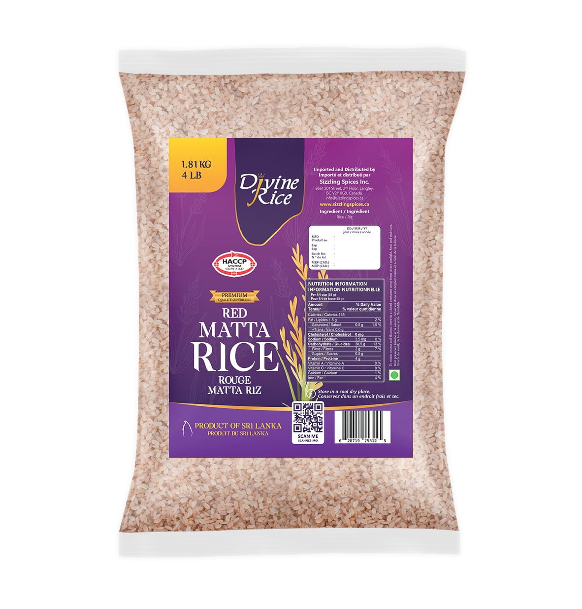 Matta Red Divine Rice (8LB) - Walmart.ca