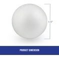 MT Products White Foam Balls 1.5" Polystyrene Balls Arts & Crafts - Pack of 50 - Walmart.com