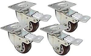 Low Profile Swivel Caster with Oversized Brake (4 Pack) - Walmart.com