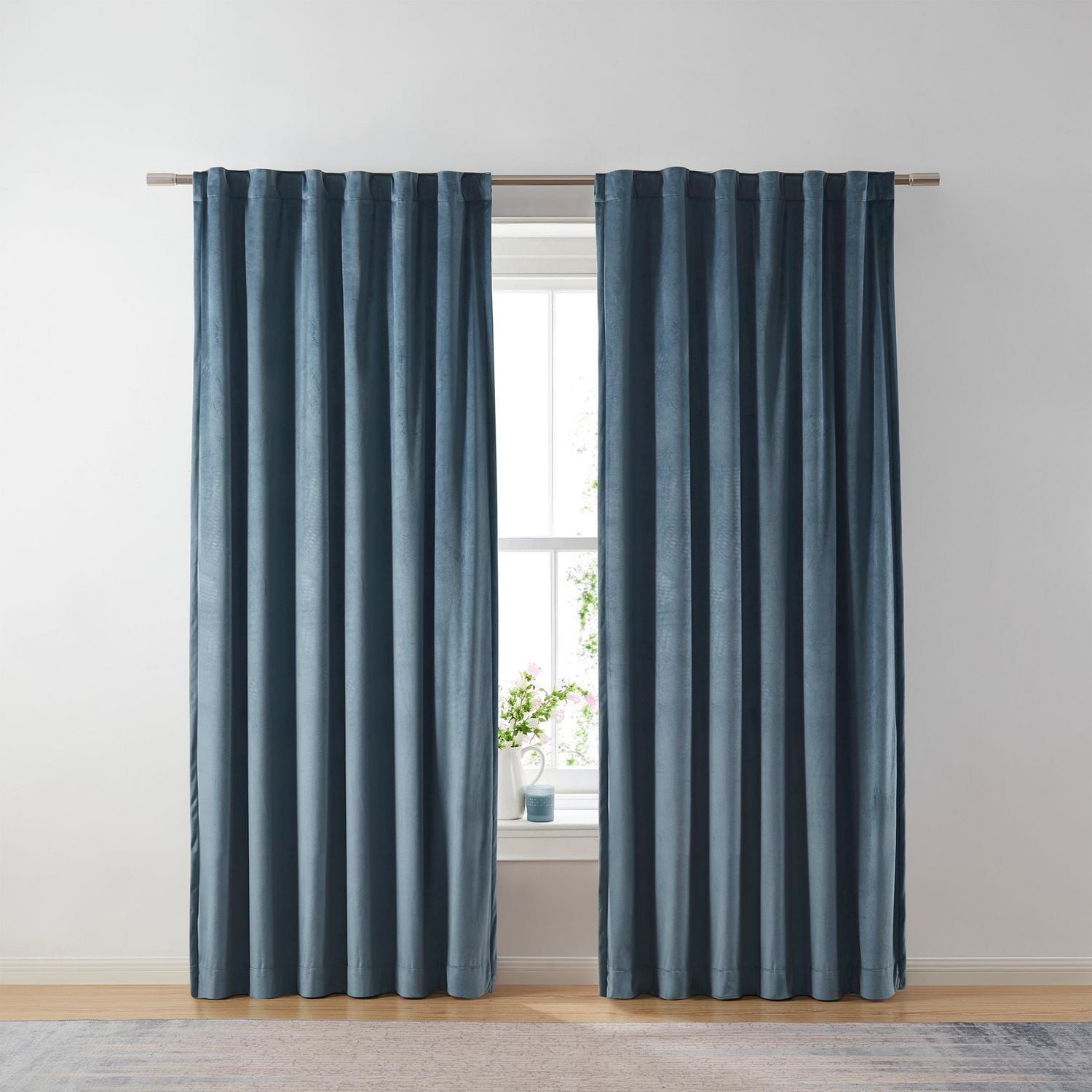 Click here for Better Homes & Gardens Velvet Rod Pocket Blackout... prices