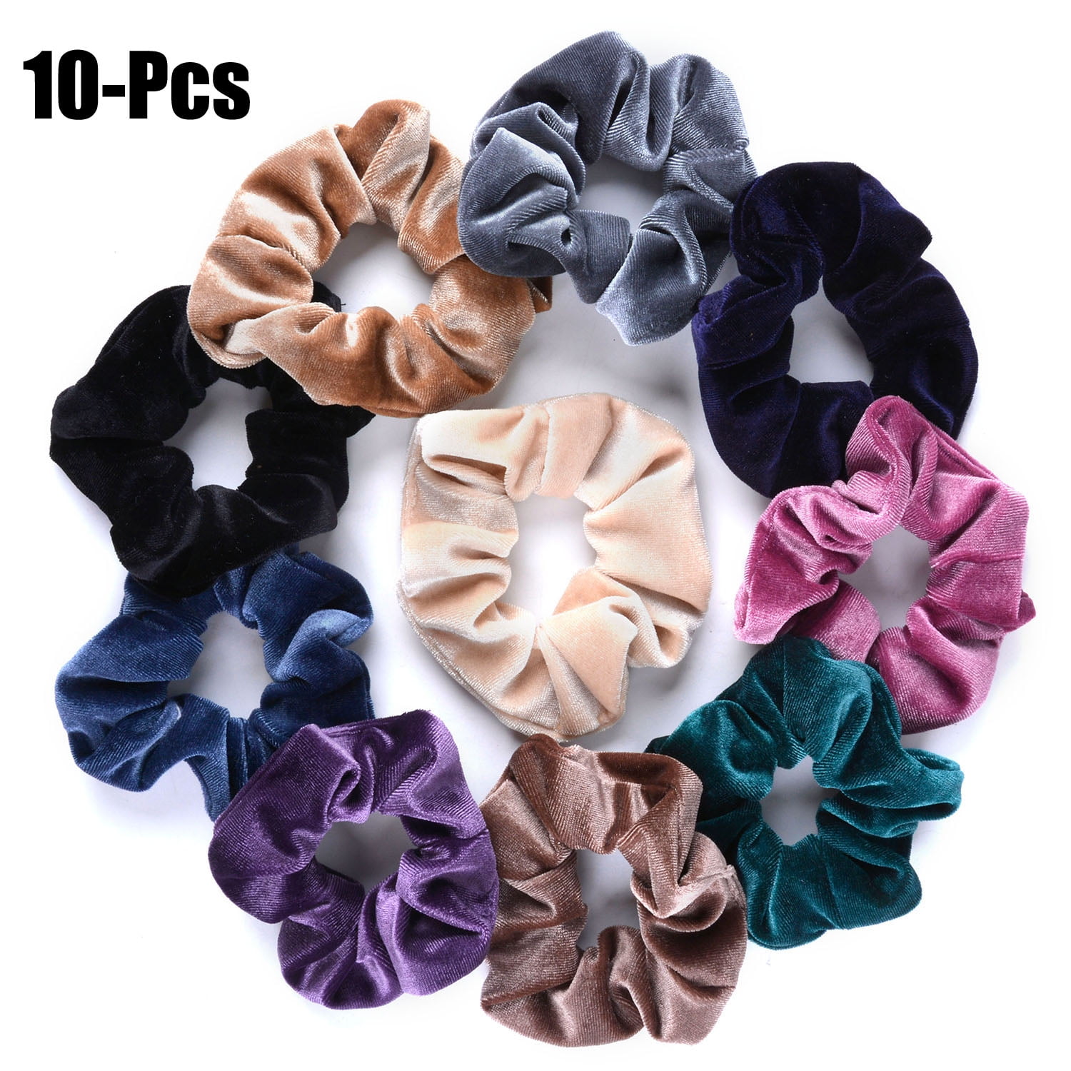 Click here for Nobrand 10pcs Hair Scrunchies Set No Damage Tracel... prices