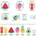 1 Set 18Pcs Fruit Chips Ice Cream Cartoon Style Silicone Knitting ...