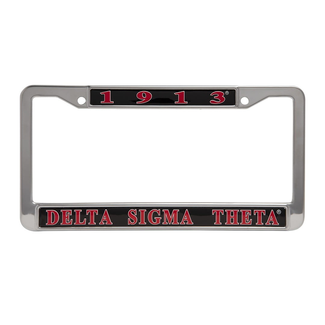 Delta Sigma Theta Stylish Stainless Steel Car Tag License Plate Frame ...