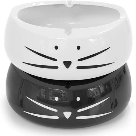 IGUOHAO Cute Cat Ashtray Indoor or Outdoor Use Ceramic Ash Holder for ...
