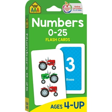 School Zone Publishing Numbers 0-25 Flash Cards - Walmart.com