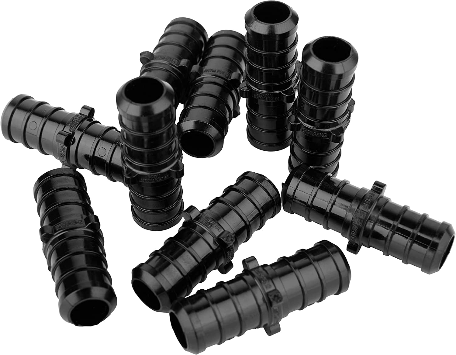 shiyou-10-Pack Poly PPSU Barb Crimp Pex Fitting 1/2" X 1/2" Straight ...