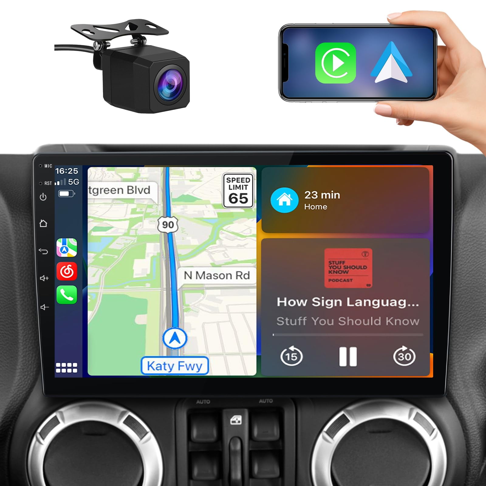 Autorradio estéreo j Junsun para Jeep Wrangler JK Compass | Bodega ...