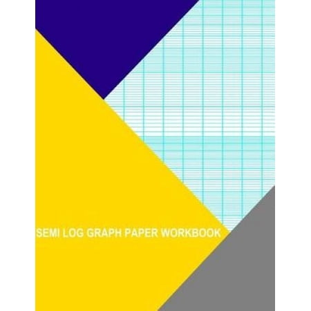 Semi Log Graph Paper Workbook: 12 Divisions 3rd Accent by 2 Cycle ...
