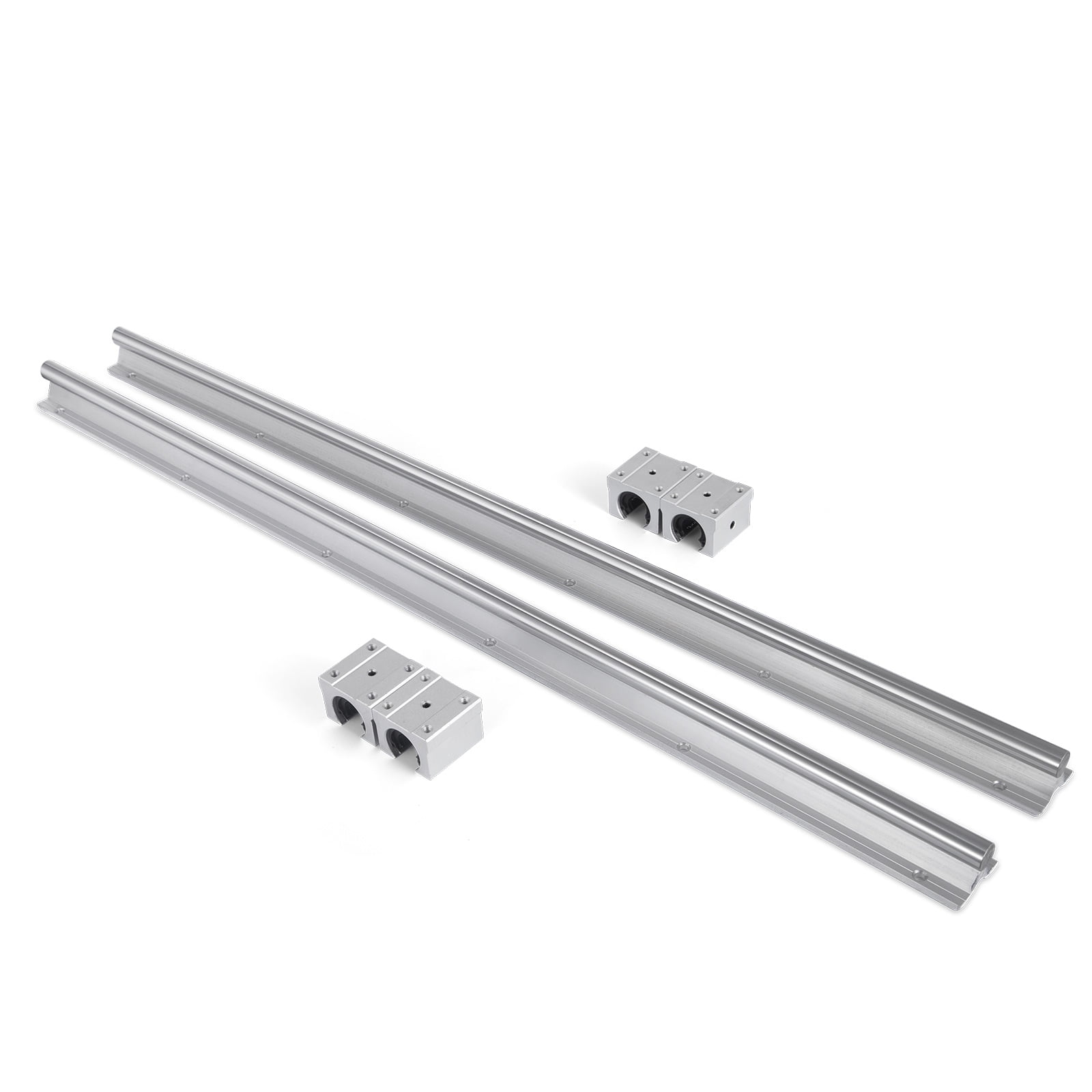 Linear Bearings and Rails with 4PCS HSR20 Bearing Block VEVOR 2PCS Linear Rail 0.79-39 Inch ...