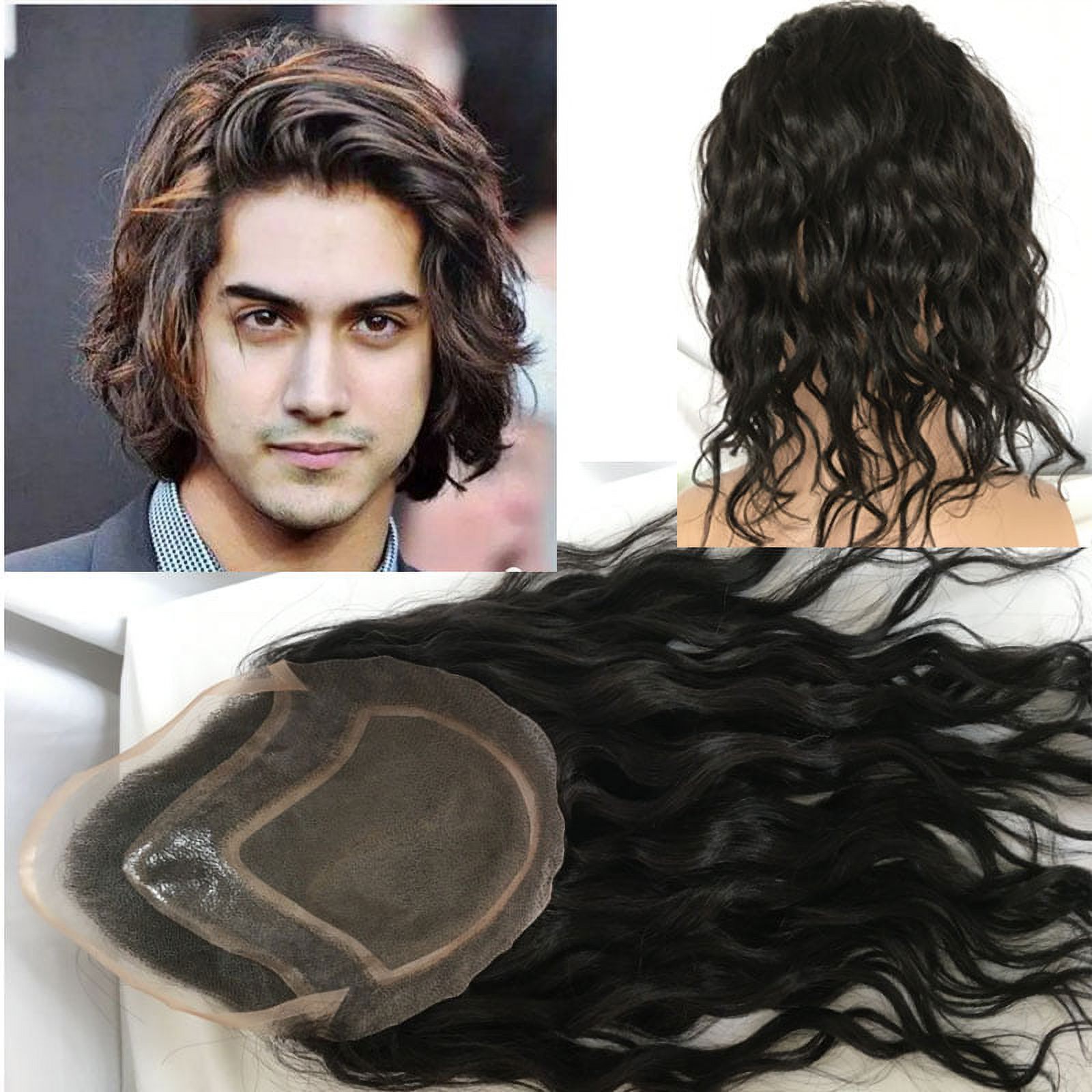 Wavy Dark Brown Hair Male